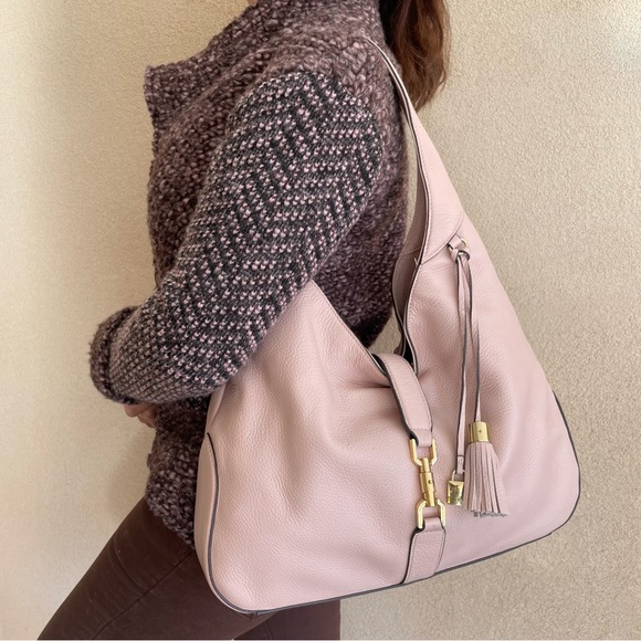 G.I.L.I. | Bags | Gili Classic Pebble Leather Hobo Verona Tuscan Rose ...